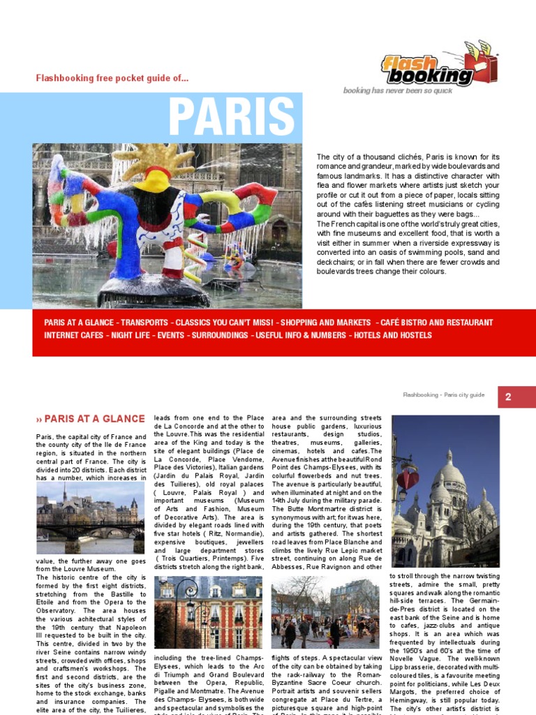 Paris Guide by Flashbooking | PDF | Notre Dame De Paris | Paris