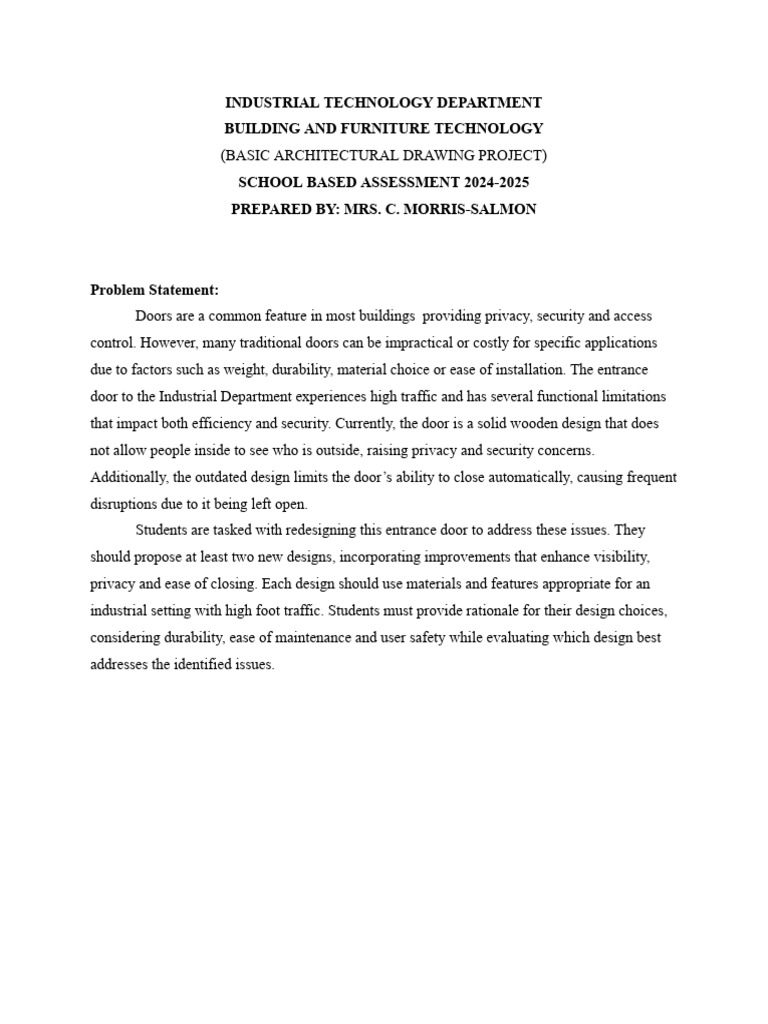 Redesign of A Building Element | PDF