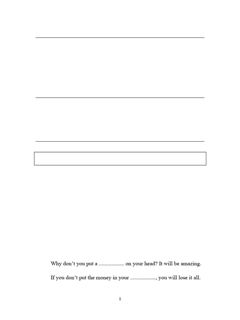 Vocabulary 1 Unit 2 Pdf Jewellery Clothing