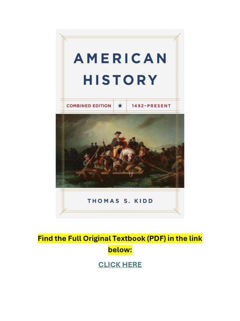 American History, Combined Edition 1492 - Present Ebook | PDF ...