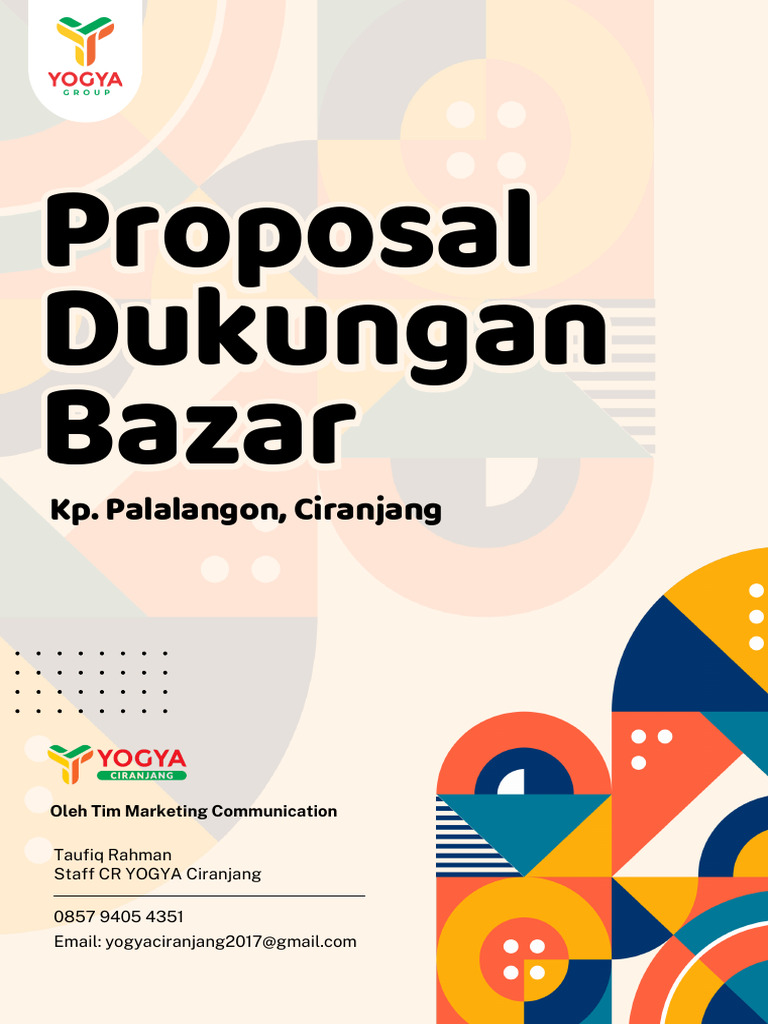 Proposal Bazar Kp. Palalangon | PDF