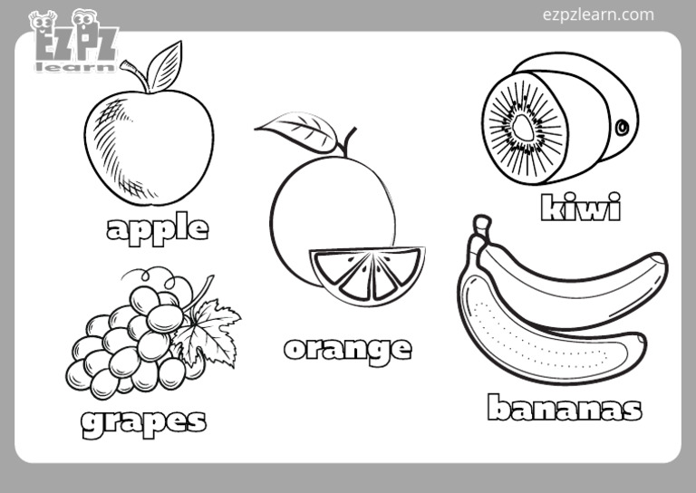 Fruit Coloring Pages1 | PDF