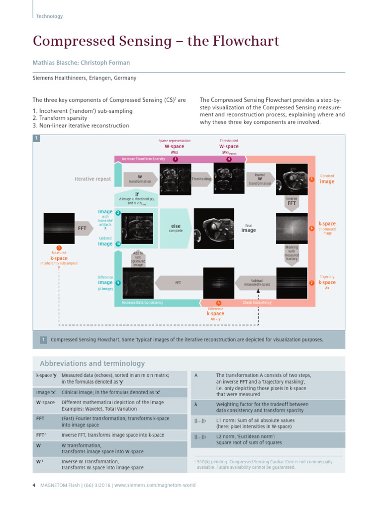 Siemens Mri Magnetom-World Compressed-Sensing Compressed-Sensing-Flowchart Blasche ...