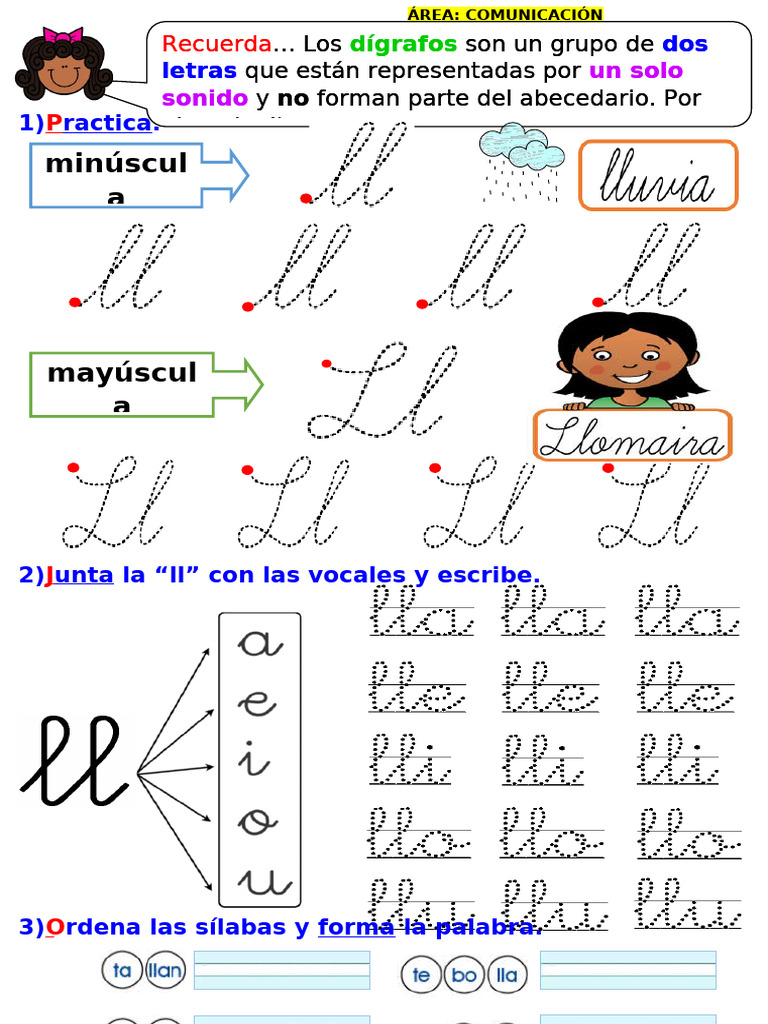 Ficha... Letra LL | PDF