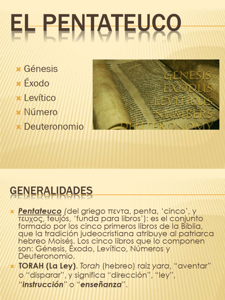 Pentateuco | PDF | Tora | Libro del Génesis