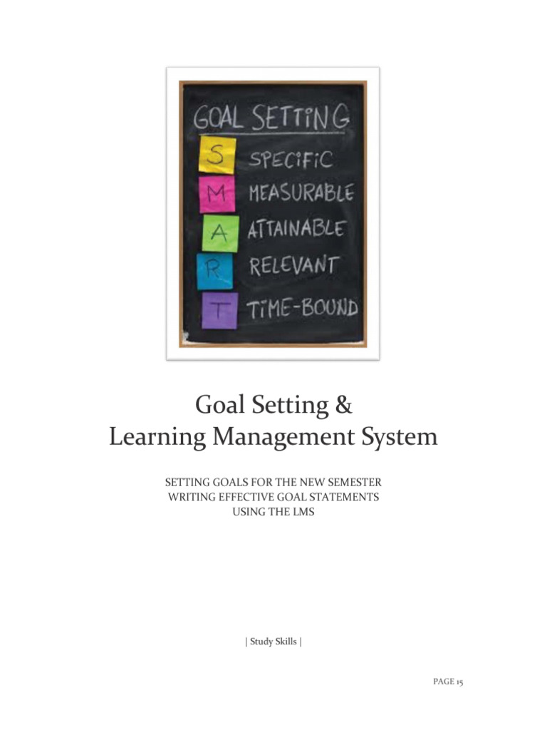 MODULE 2 - Goal Setting | PDF | Goal Setting | Cognition