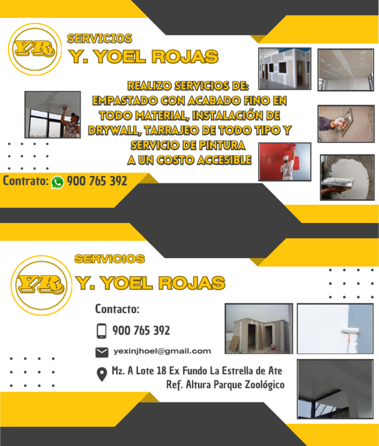 Tarjeta Yoel Rojas | PDF