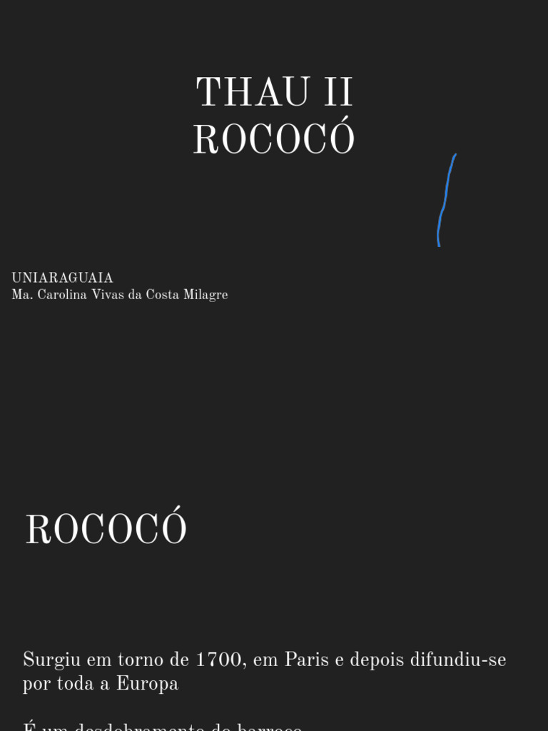 THAU II - Rococó | PDF