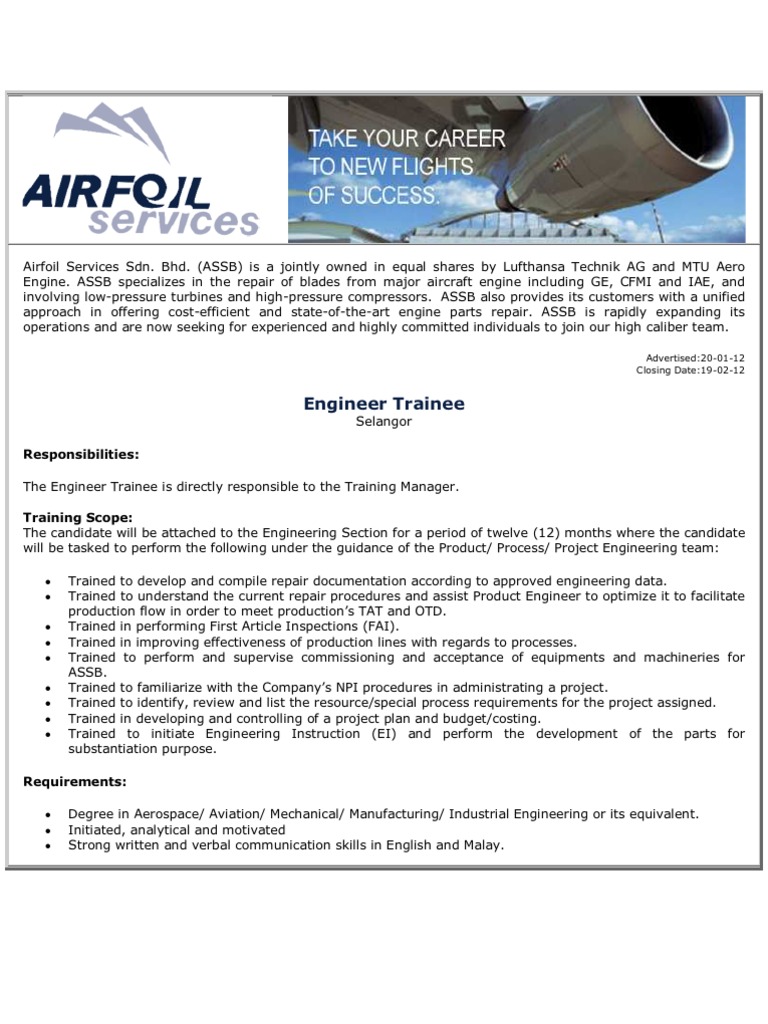 Airfoil Services SDN | PDF | Engineering | Aerospace