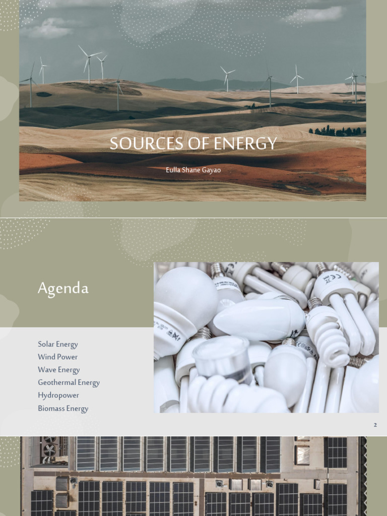 Renewable Energy Sources Overview | PDF | Solar Power | Hydroelectricity