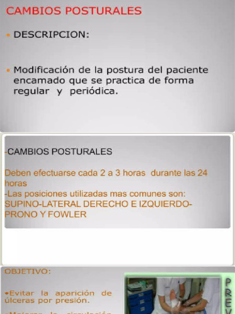 Pci - Cambios Posturales, Escaras | PDF