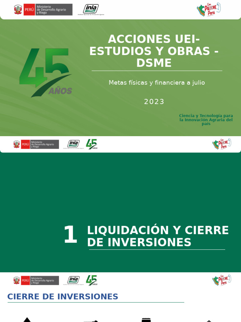 Acciones UEI-DSME 230804 | PDF | Ingeniería | Agronomía