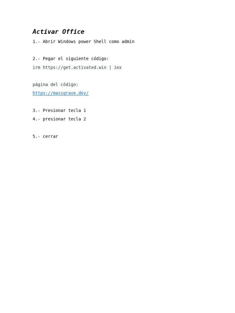 Activar Office | PDF