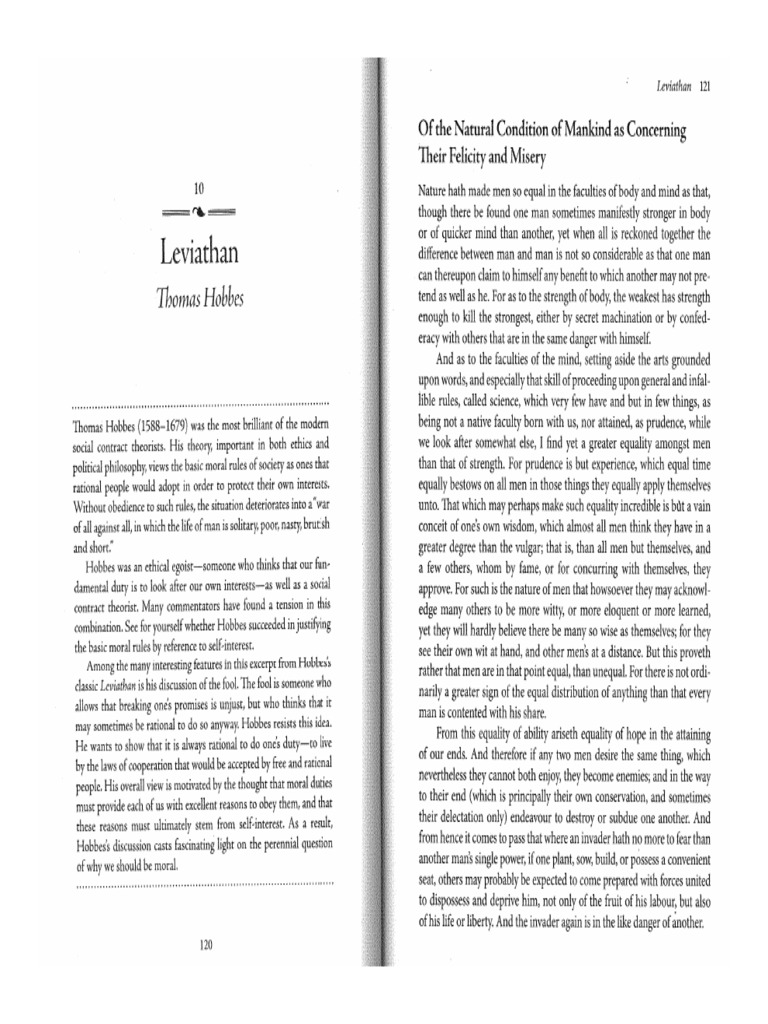 Hobbes Leviathan Pdf