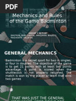 Badminton Faults & Fouls Guide | PDF | Ball Games | Athletic Sports