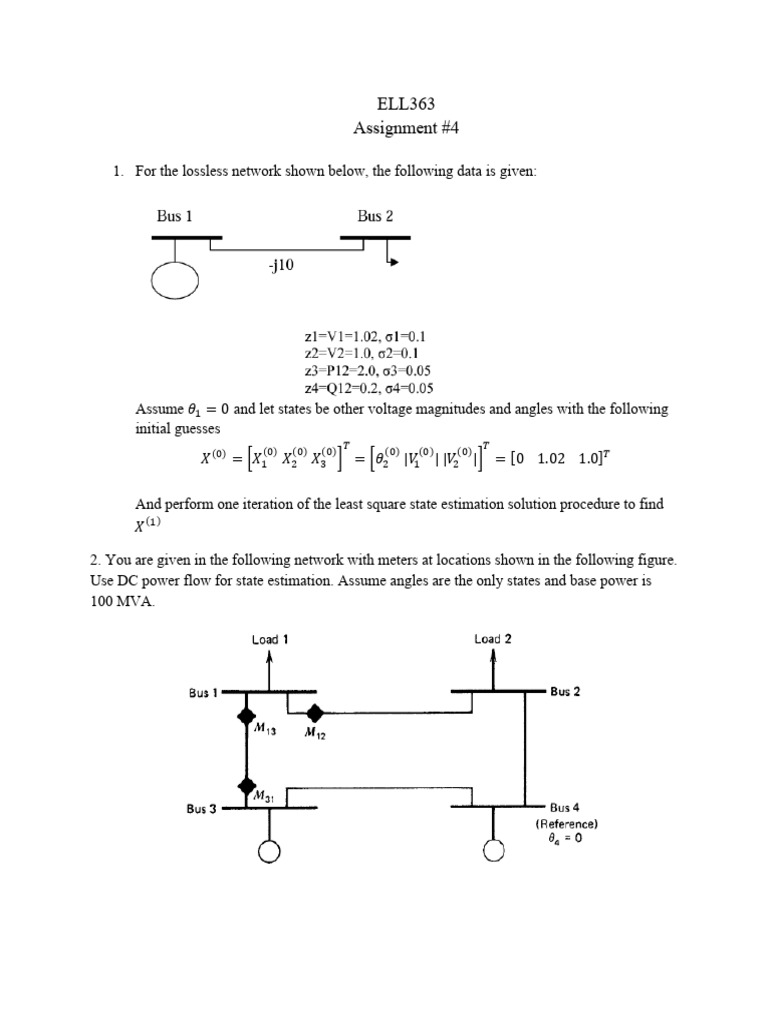 Assignment 4 State Estimation | PDF