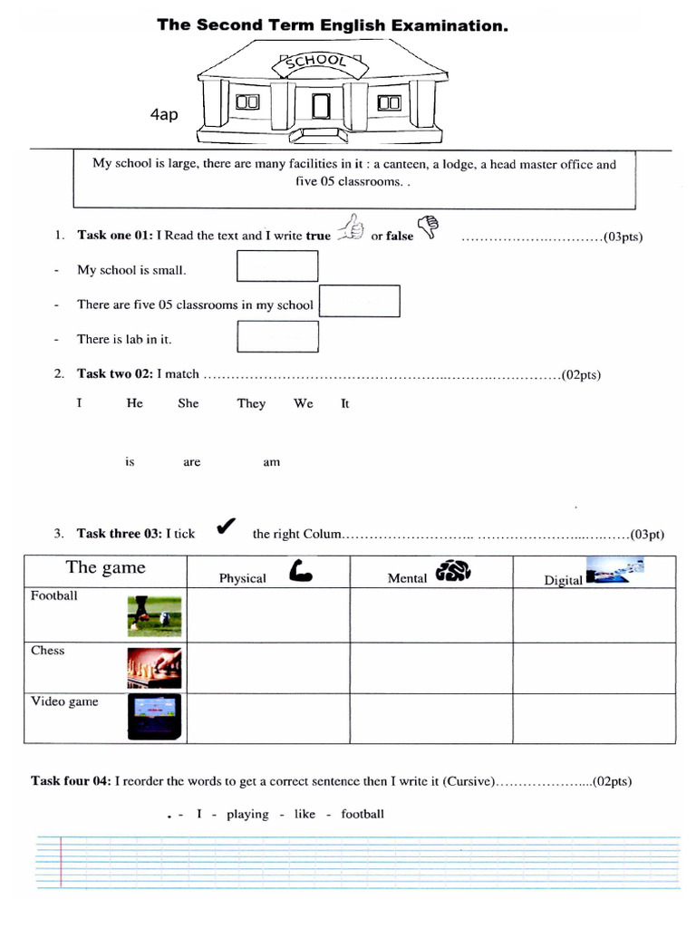 Composition Anglais 4ap+++++++ New | PDF