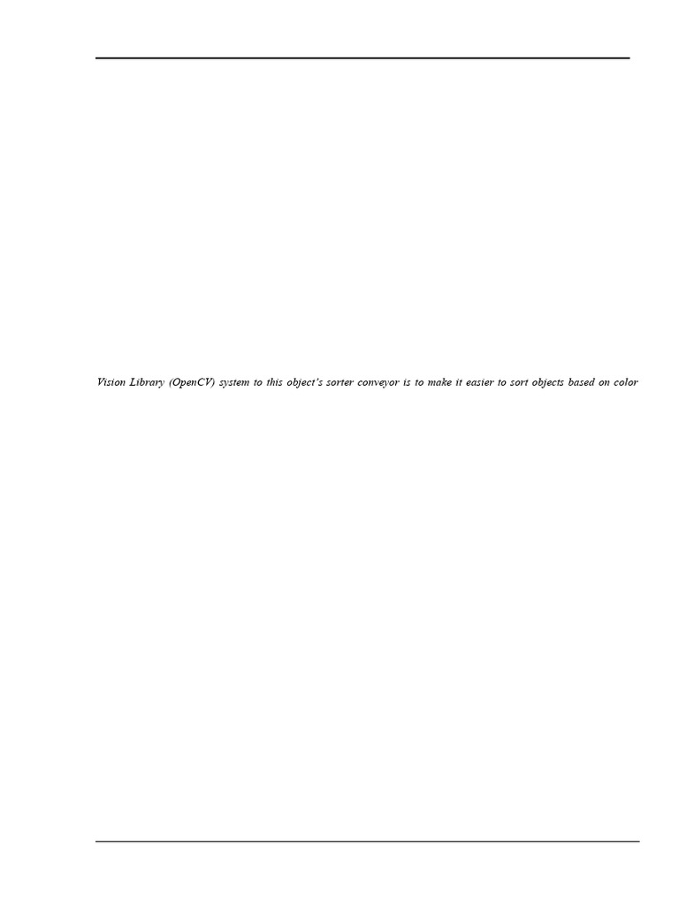 Object Sorting Conveyor With Detection Color Using | PDF | Rgb Color ... Object Sorting Conveyor With Detection Color Using | PDF | Rgb Color ...