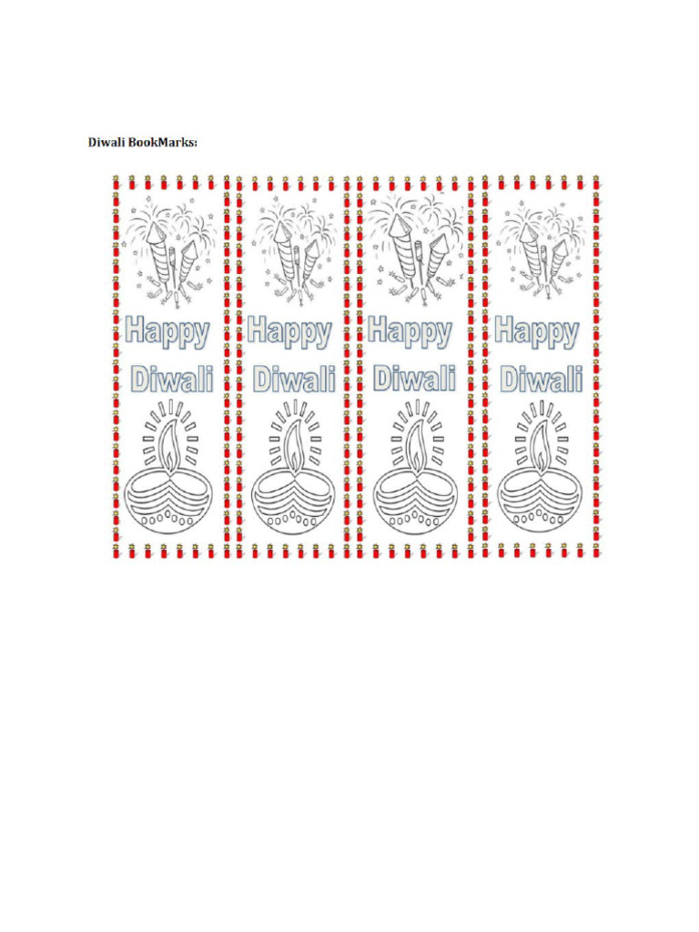 Diwali Diya Card | PDF