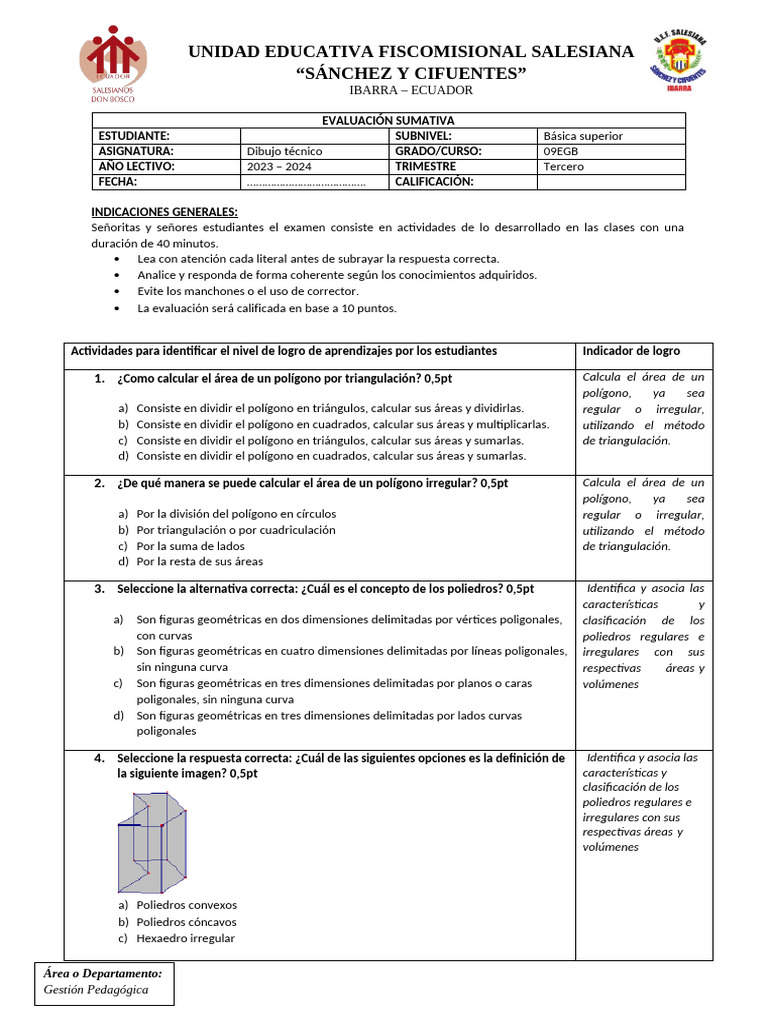 Evt-3 M M 09egb | PDF | Triángulo | Politopos