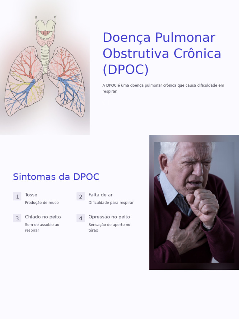Doenca Pulmonar Obstrutiva Cronica DPOC | PDF | Doença de obstrução ...