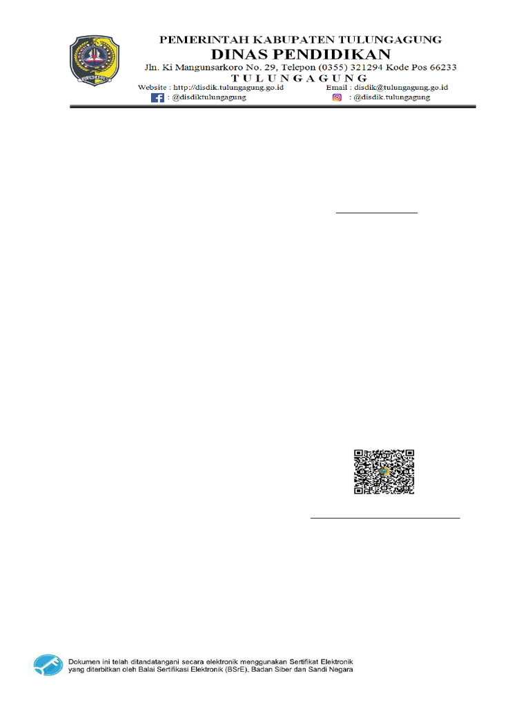 Edaran Pemakaian PDH Batik - Sign | PDF