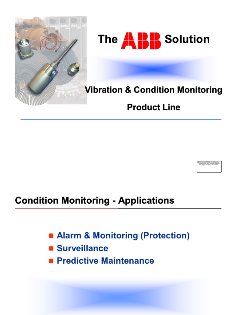 Vibration & Condition Monitoring Prod Line - Topic One | PDF