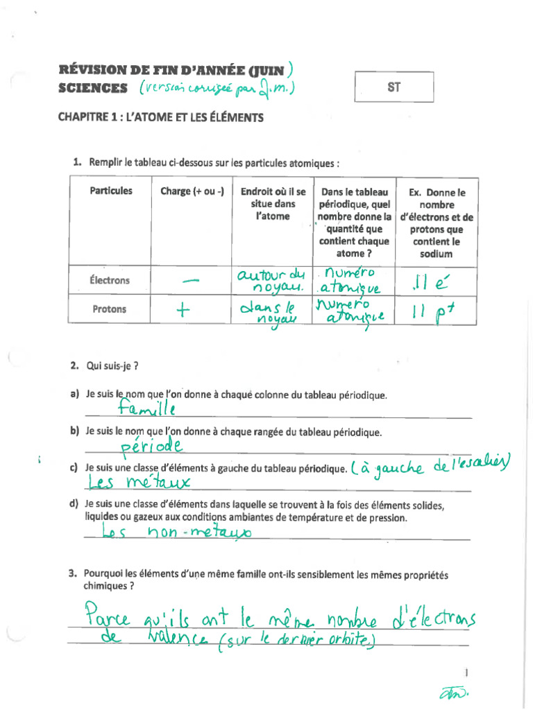 Corrigé Révisé de Document de Révision ST Fin Dannée | PDF