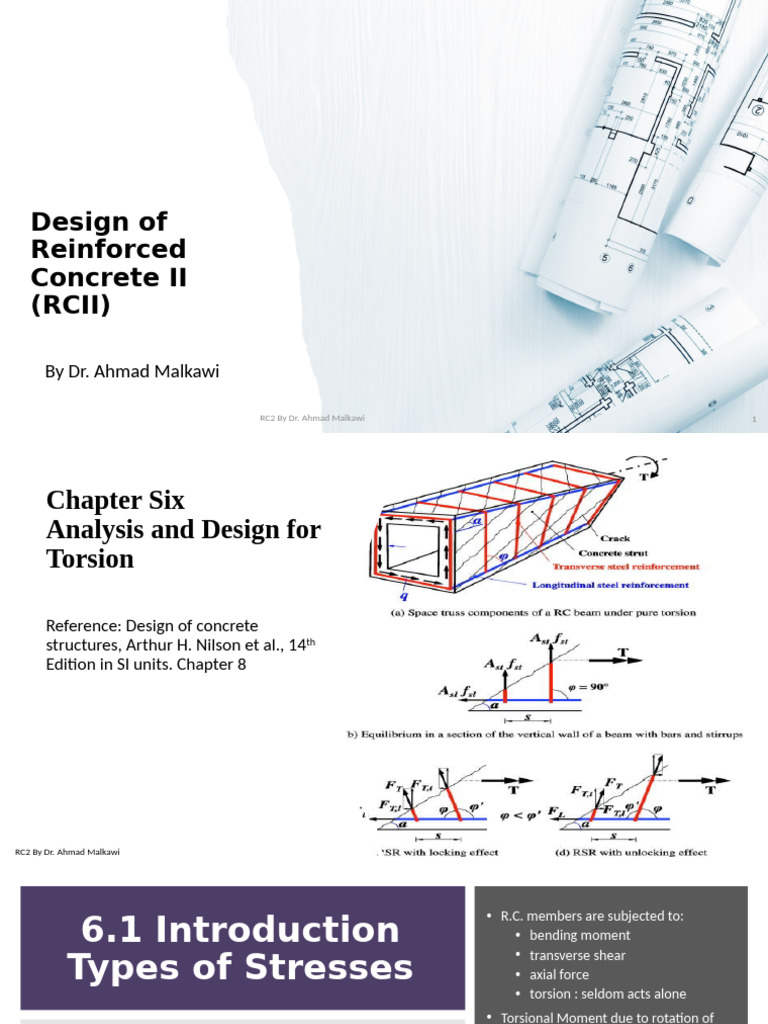 Torsion Design in Reinforced Concrete | PDF | Beam (Structure) | Stress ...