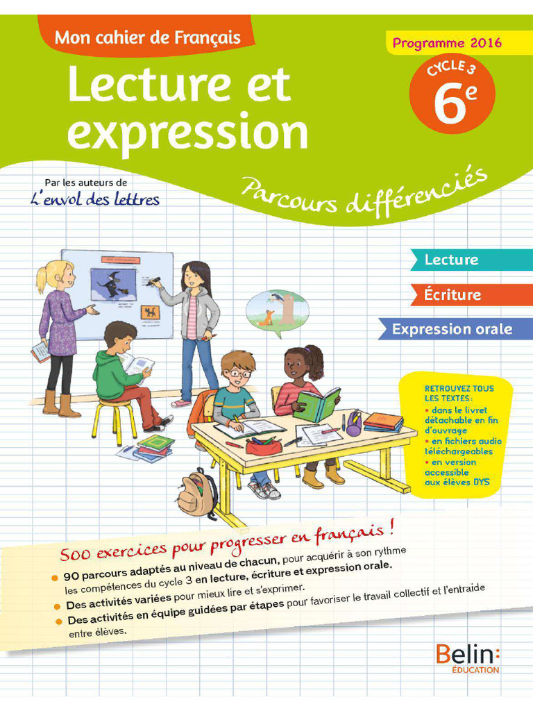 6e FR - Cahier D'activité Lecture Et Compréhension | PDF