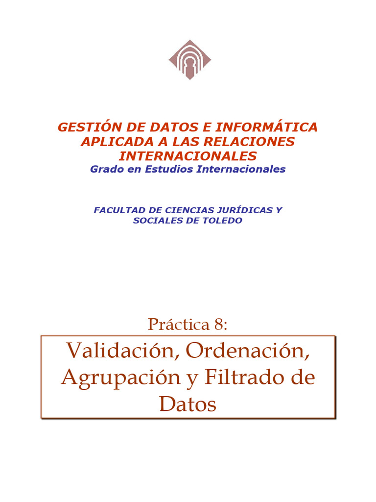 Practica8 Excel EEII | PDF | Microsoft Excel | Hoja de cálculo