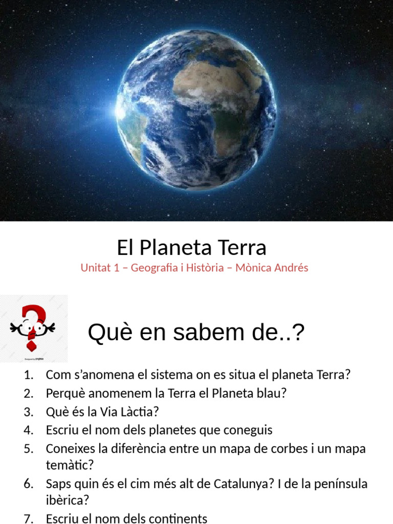 Tema 1 El Planeta Terra | PDF