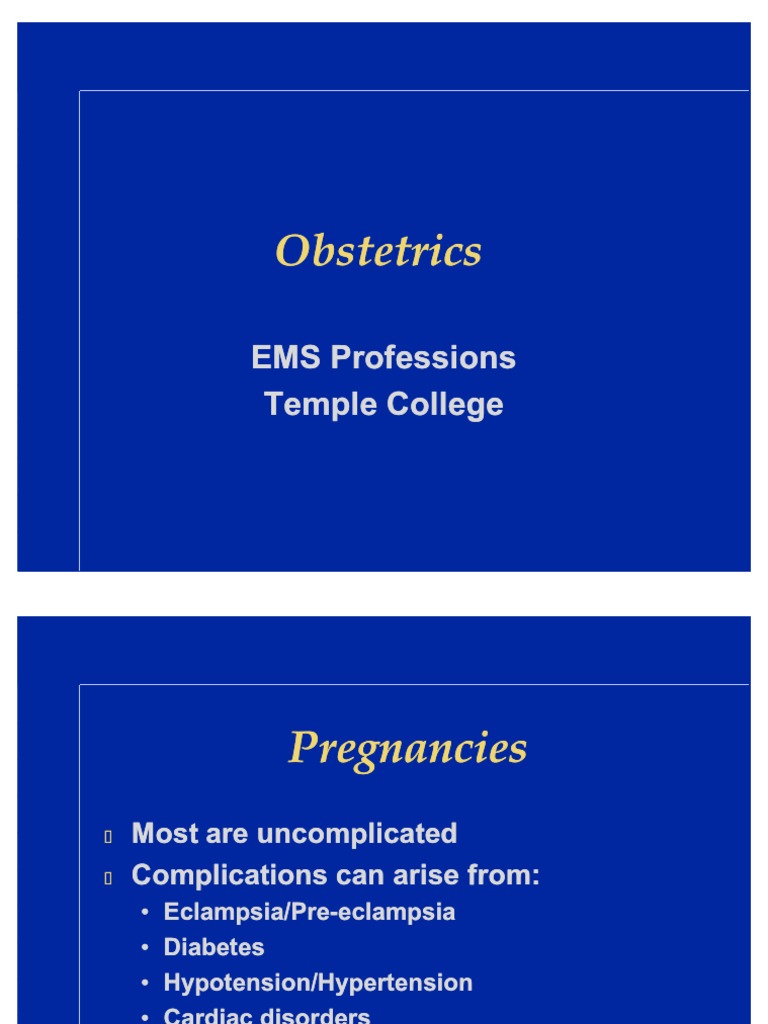 Obstetrics Presentation Overview | PDF | Pregnancy | Childbirth
