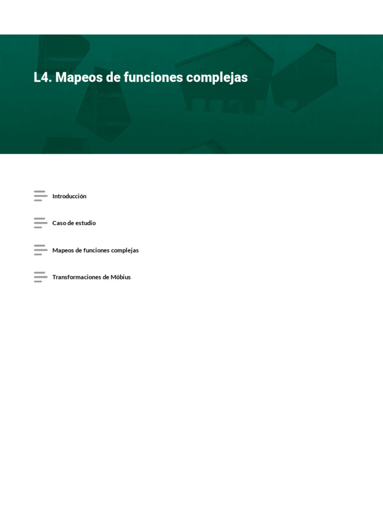 L 4 Mapeos de Funciones Complejas UZFIT5Nh | PDF | Funciones trigonométricas | Geometría