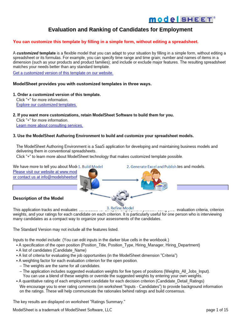 Employment Candidate Organizer and Scoring1 | PDF | Spreadsheet ...