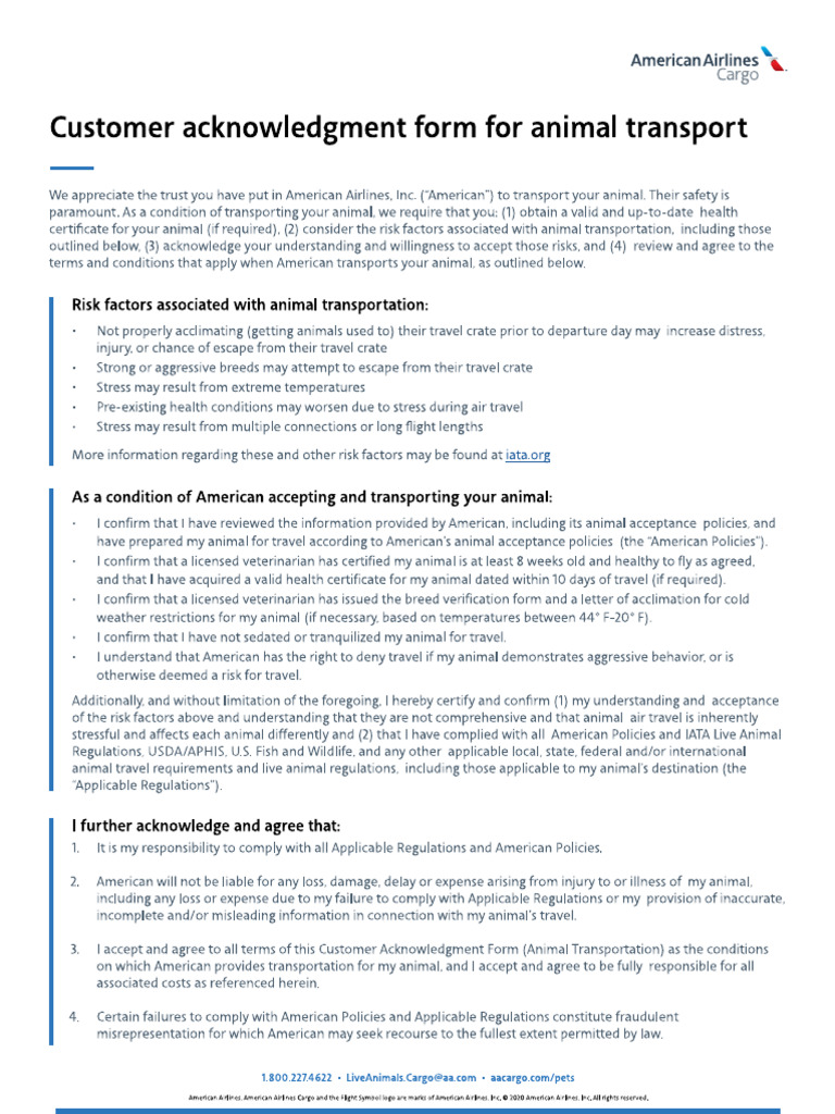 AVI - Updated Customer Acknowledgement Form | PDF