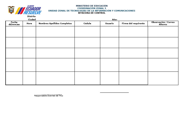 Z5 - Hoja de Control | PDF