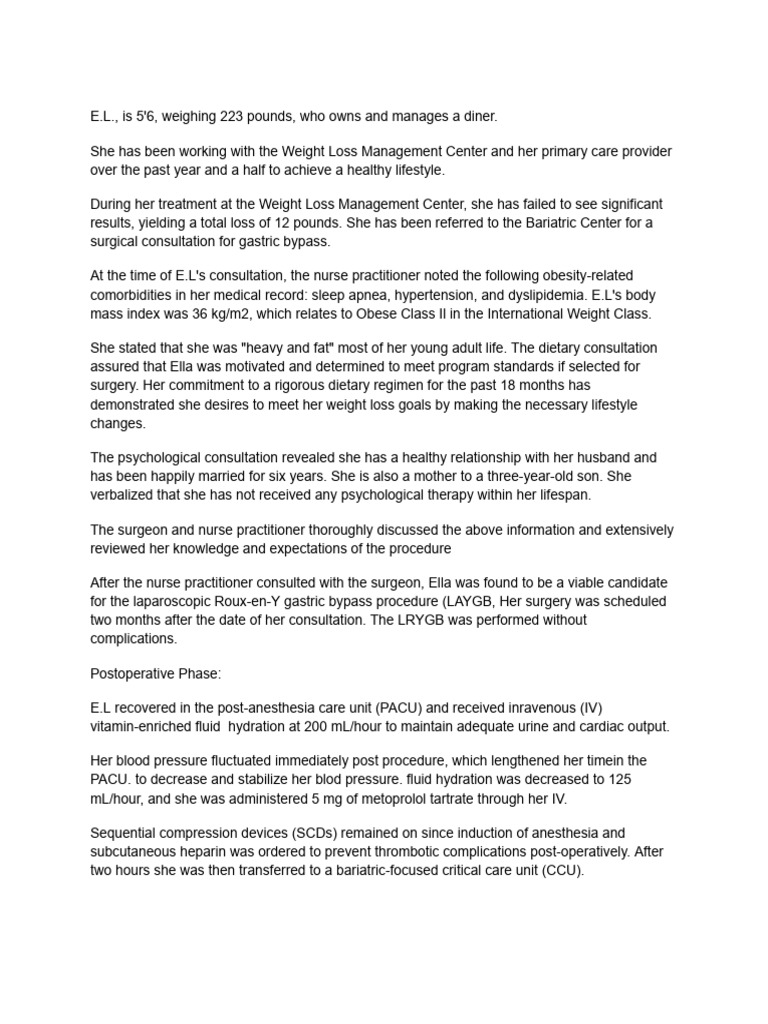 CCN | PDF | Surgery | Bariatric Surgery