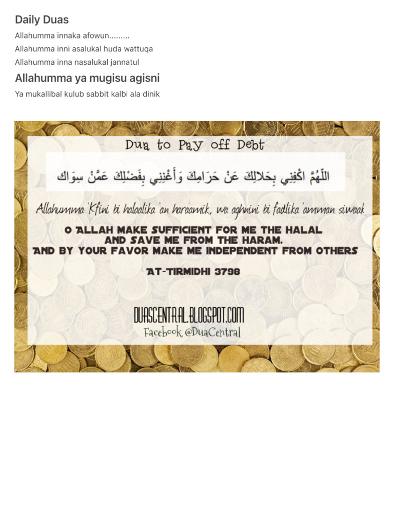 Daily Duas | PDF