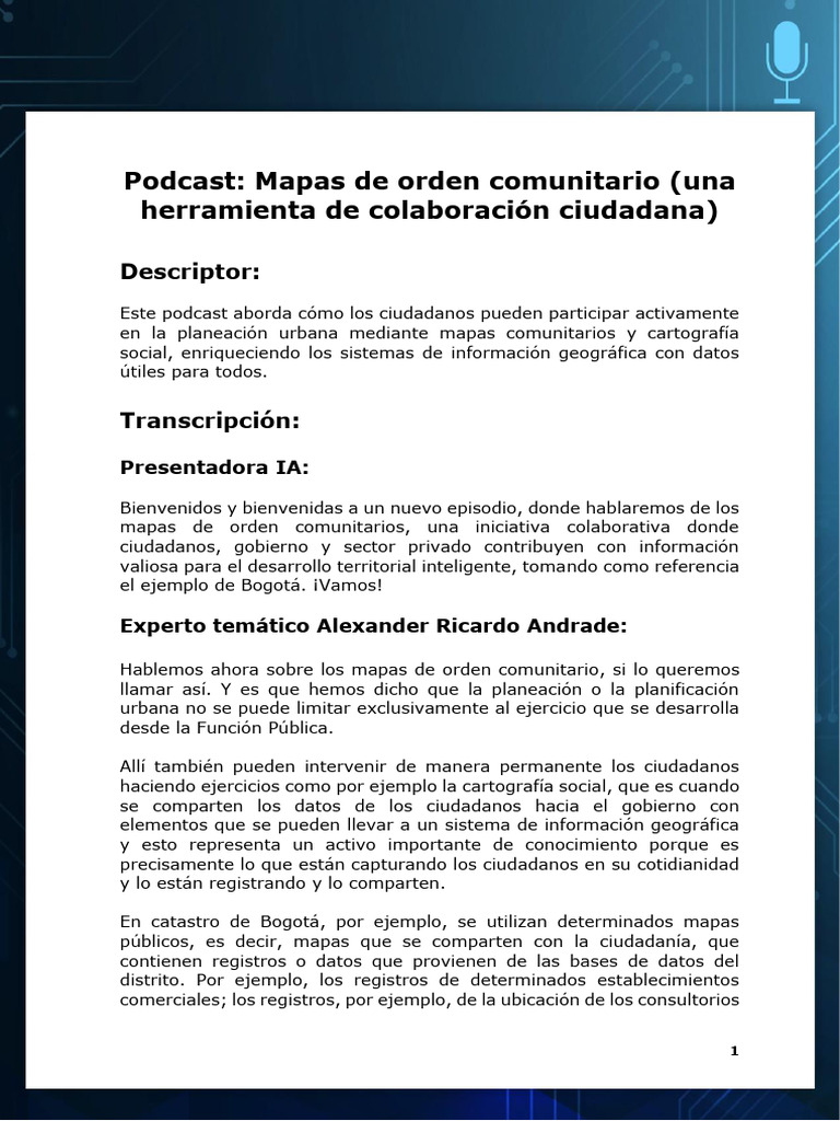 Mapas Comunitarios: Colaboración Ciudadana | PDF | Sistema de información geográfica | Mapa