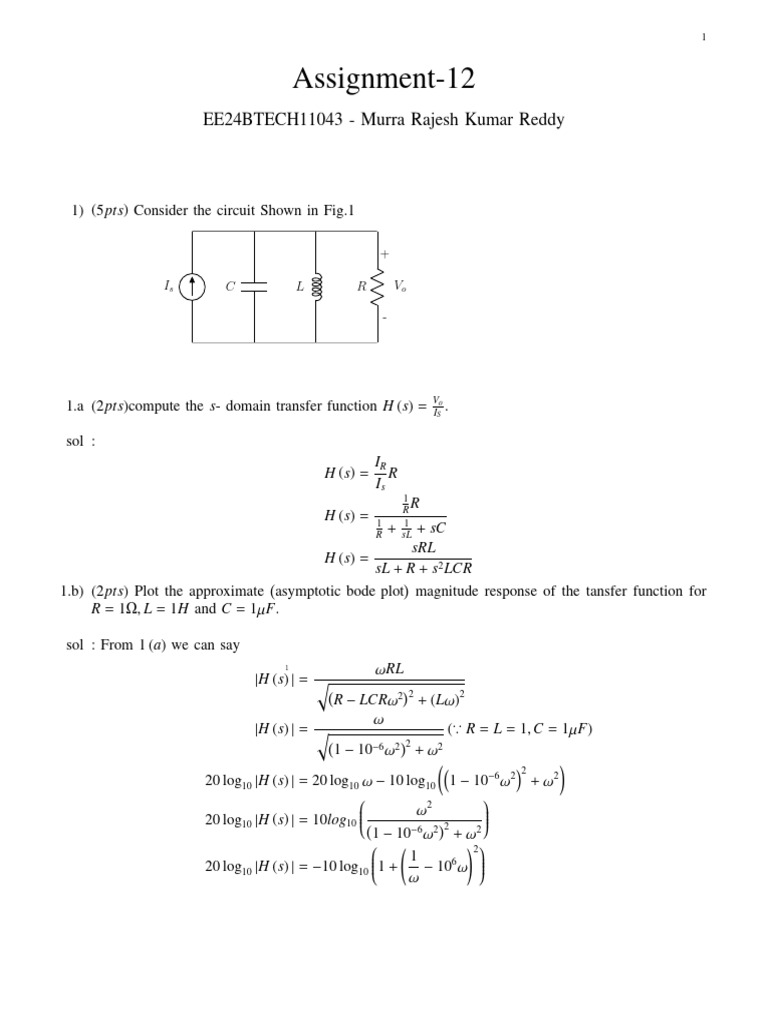 EE24BTECH11043 Assignment 12 1 | PDF | Classical Mechanics | Waves