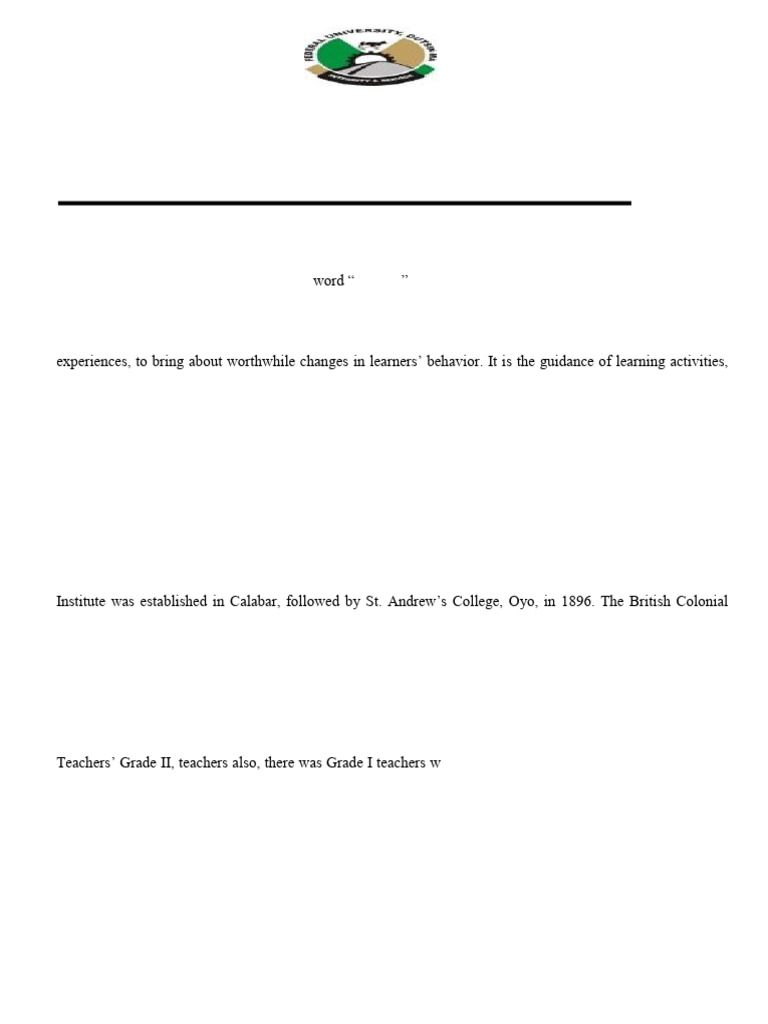 EDU101 - Introduction To Teaching Profession and Foundation of ...