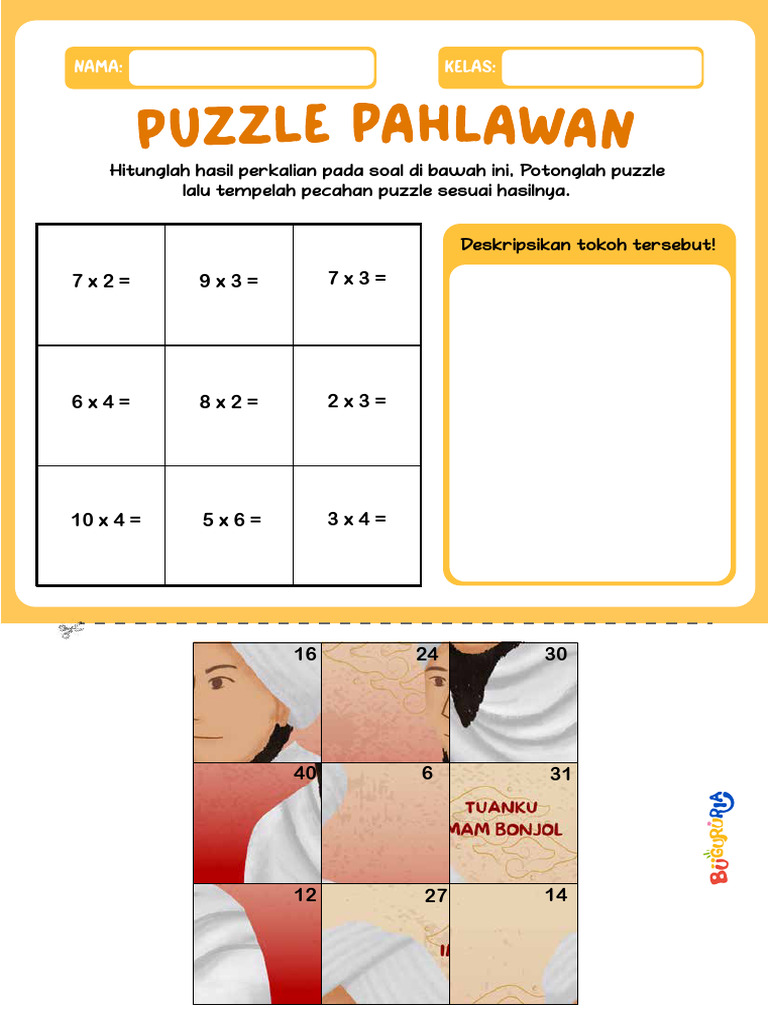 Puzzle Pahlawan Perkalian | PDF