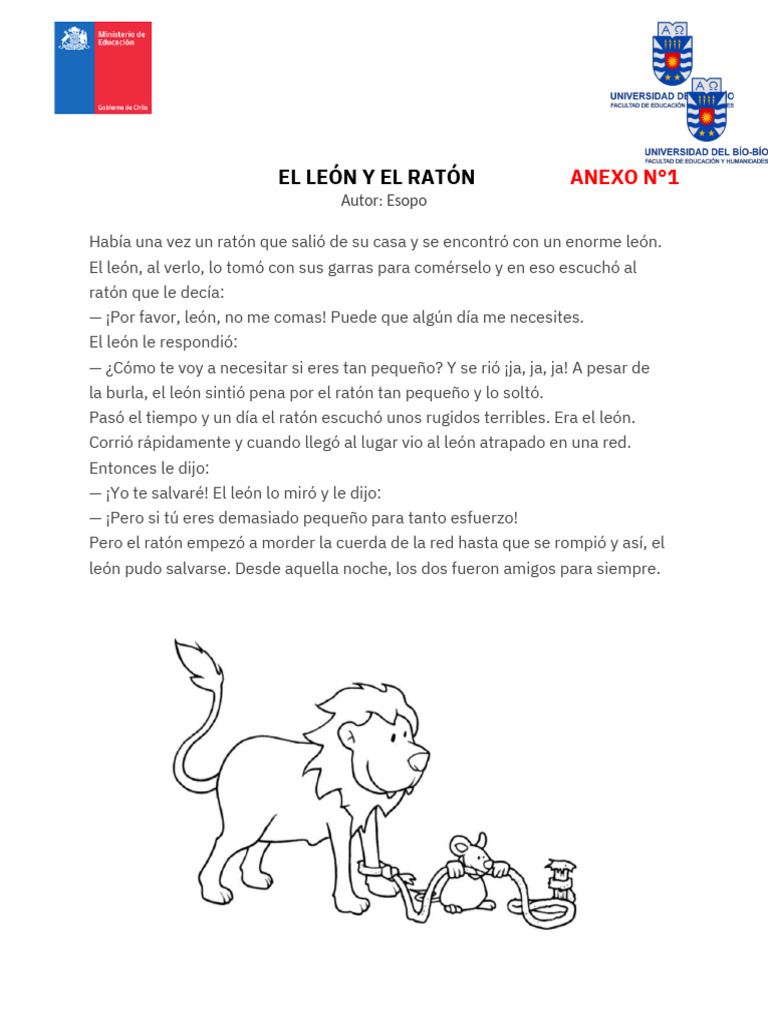 El León y El Ratón | PDF