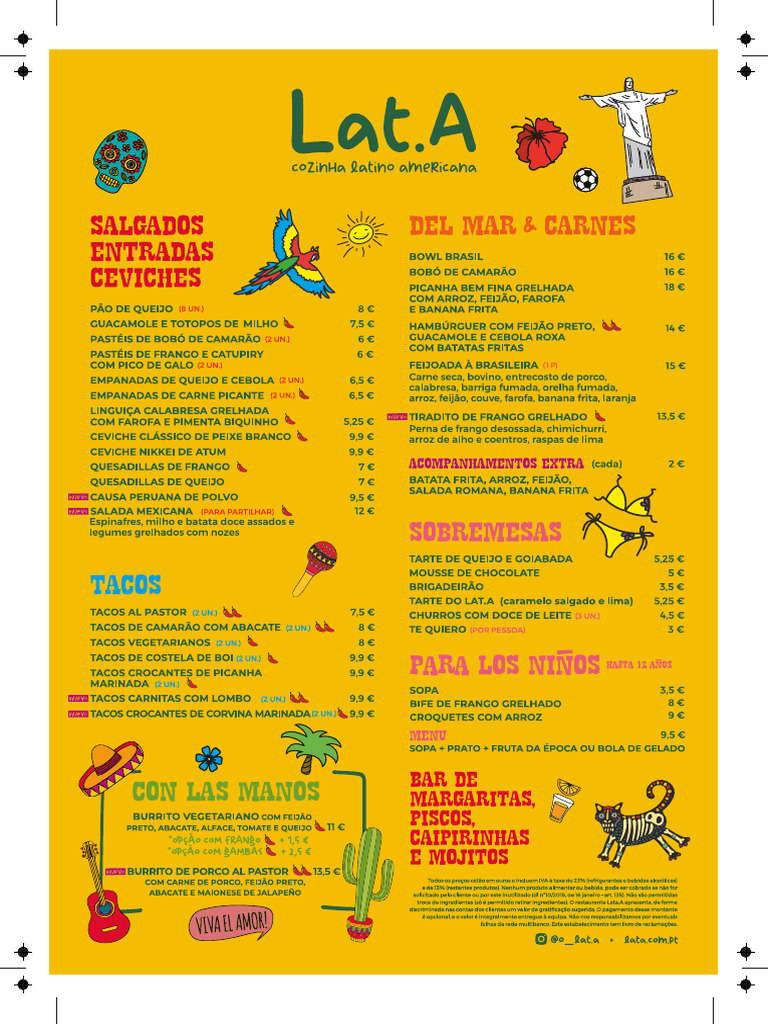 Menu Lata PortEng | PDF