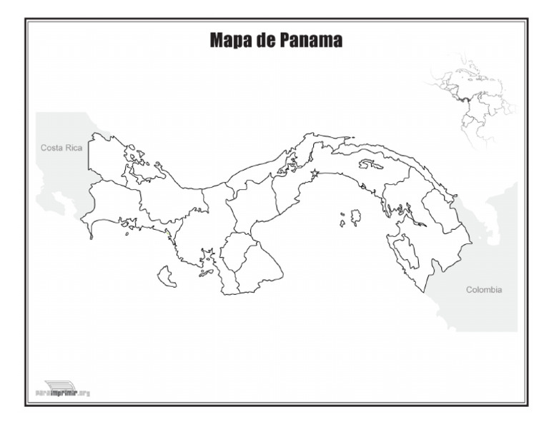 Mapa Politico de Panama | PDF