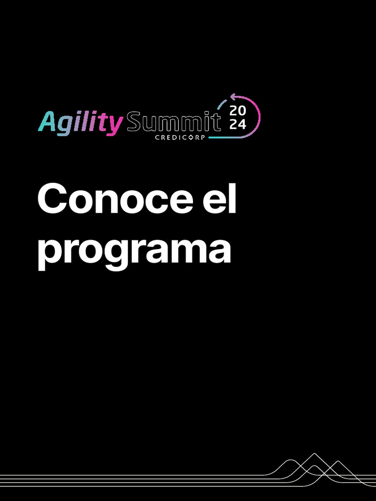 Programa Completo Agility Summit 2024 | PDF | Empresas | Empresas que cotizan en bolsa de los ...