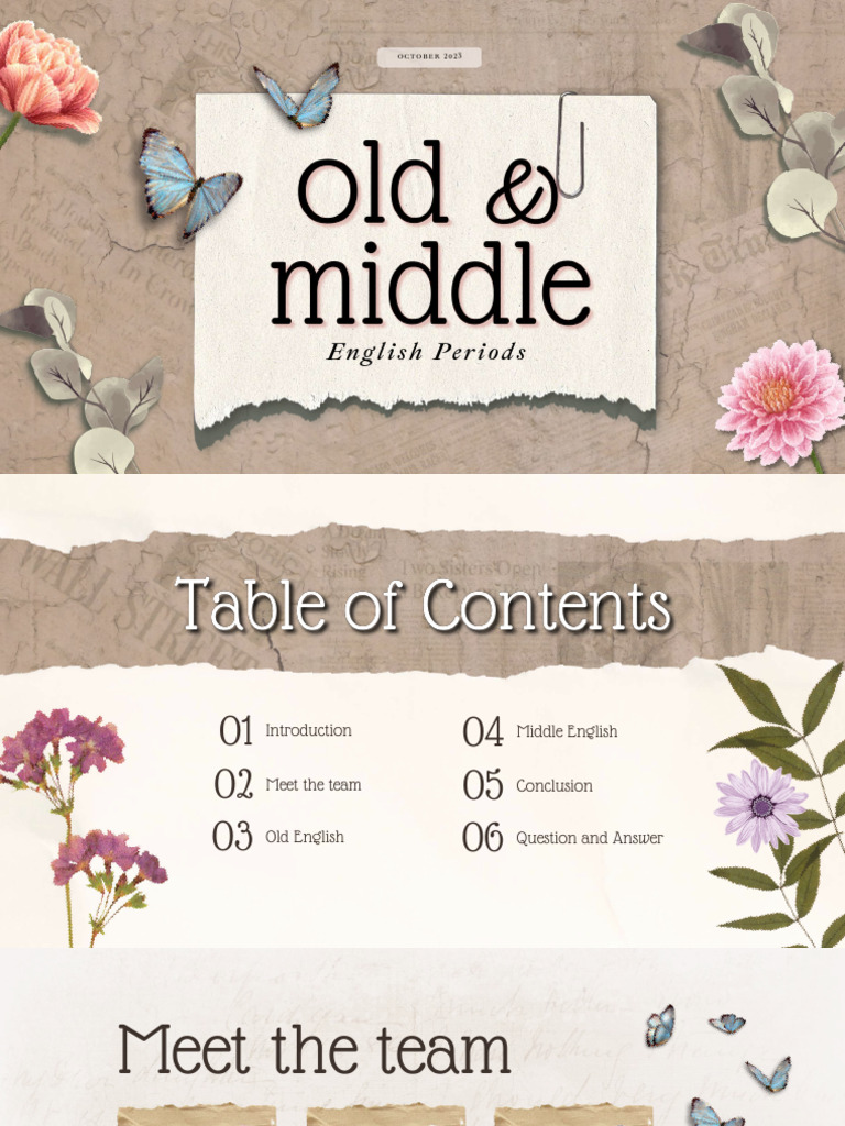 Presentation Group 6 Literature | PDF | Anglo Saxons | English Language