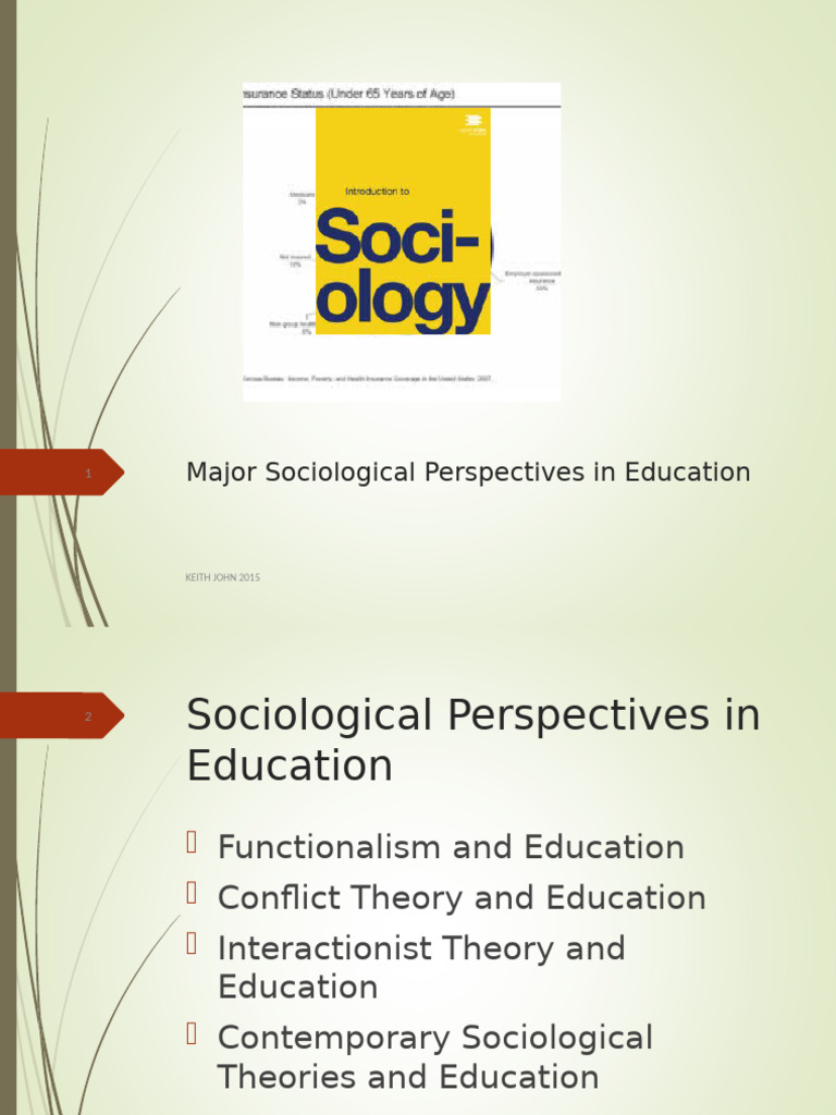 Major Sociological Perspectives in Education EDUC1001 | PDF | Meritocracy | Sociology