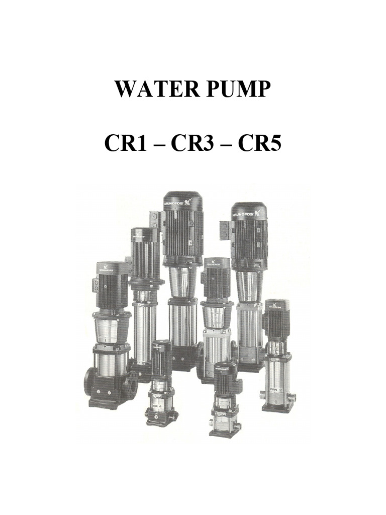 s10 Water Pump Grundfos Cr1 Cr3 Cr5 | PDF
